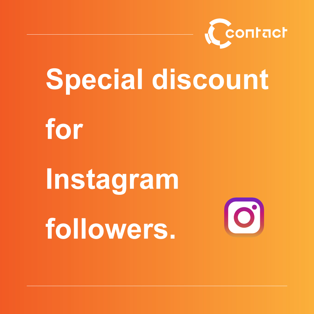 Special Discount for Instagram Followers | Contact